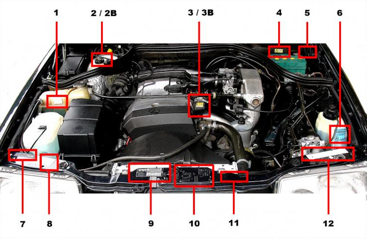 ENGINE BAY Stickers & Labels | All Makes and Models | RestArtCar.eu ...