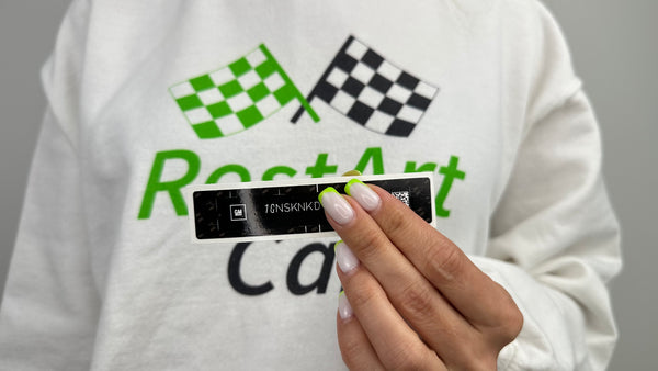 CHEVROLET CORVETTE C8 VIN# Number Set of 4 For Door Jam, Windshield, T ...