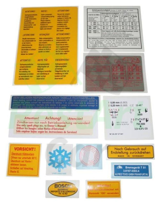 Premium Decal Set For Mercedes-Benz W110, W111 Coupe, Convertible – www ...