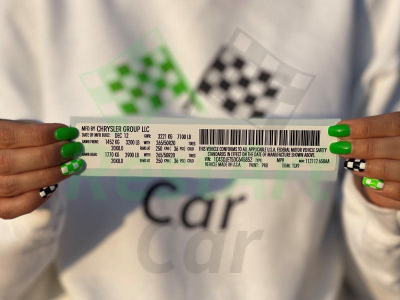 VIN Number Code Plate Sticker Label For DODGE All Models – www ...