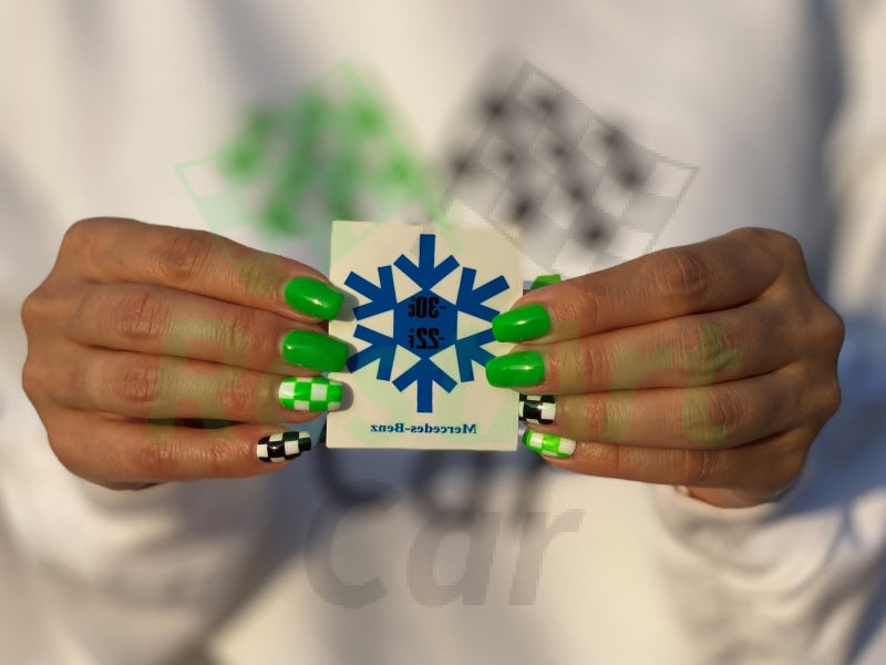 Windshield Windscreen Snowflake Label Sticker W113 280SL & others Merc ...